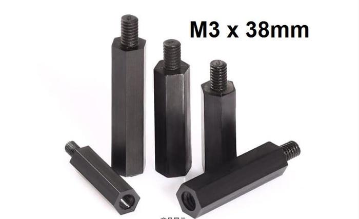 Jual M3 x 38 Spacer Male to Female, Spacers dudukan PCB, robot part ...