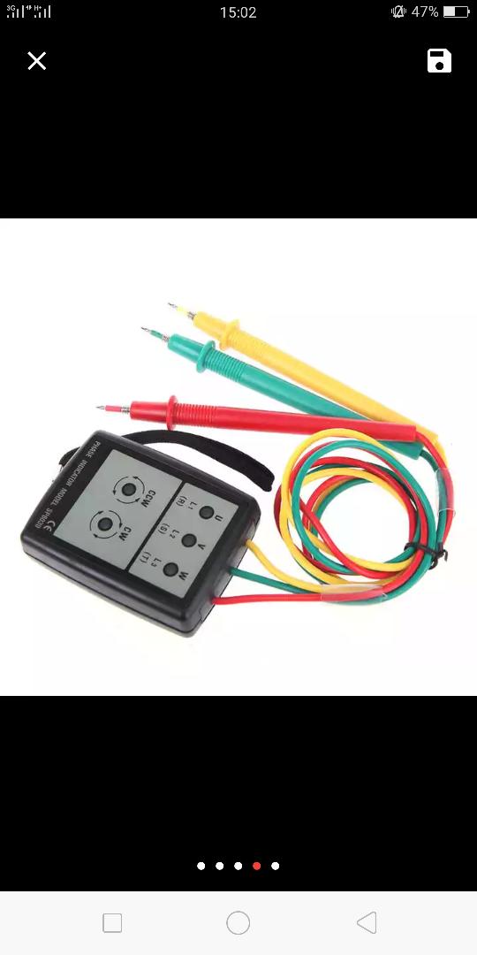 Jual Digital Three 3 Phase Sequence Indicator With Open Phase Checker ...