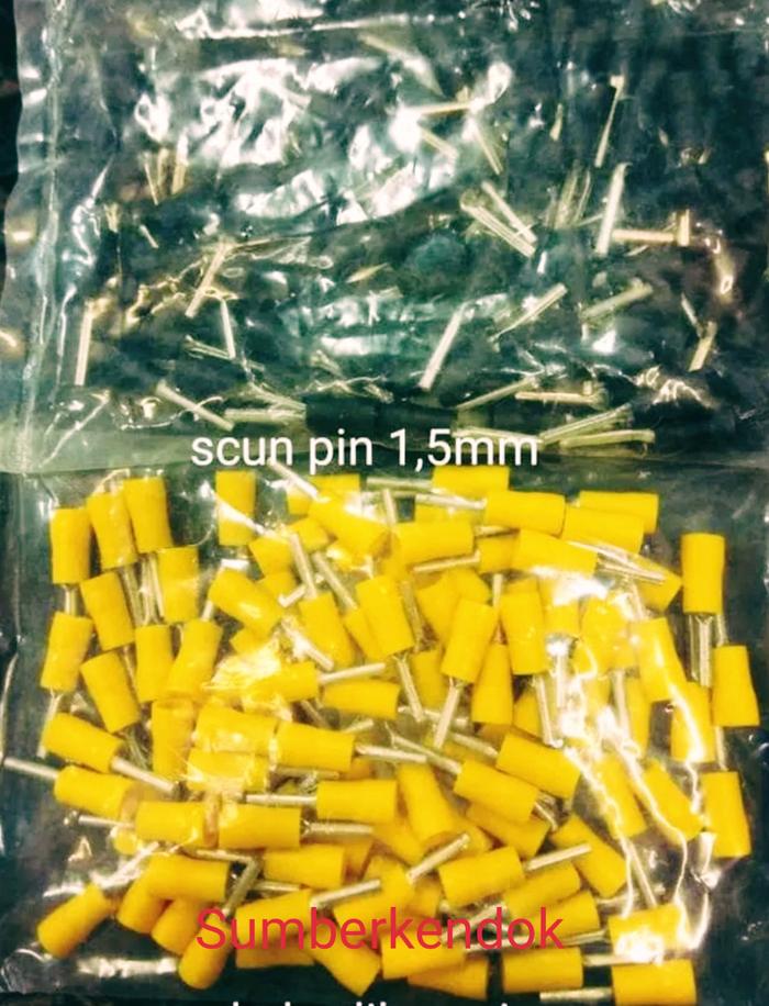 Jual Skun kabel listrik scun pin 1.5mm sepatu cable shoes tusuk/lidi ...