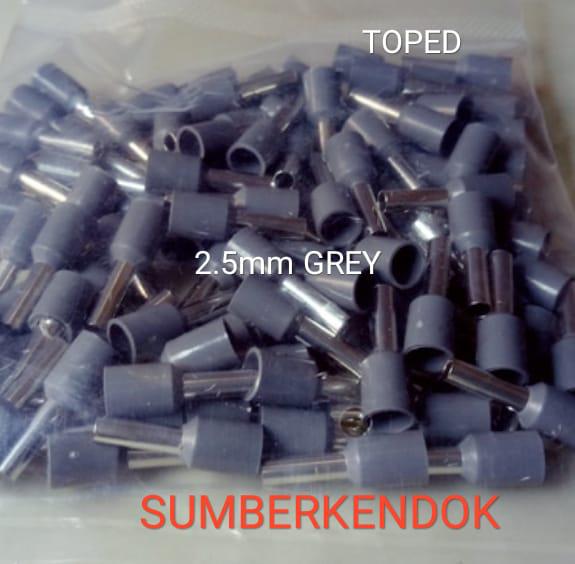 Jual Skun kabel listrik Ferrules 2.5mm / sepatu kabel / cable shoes ...