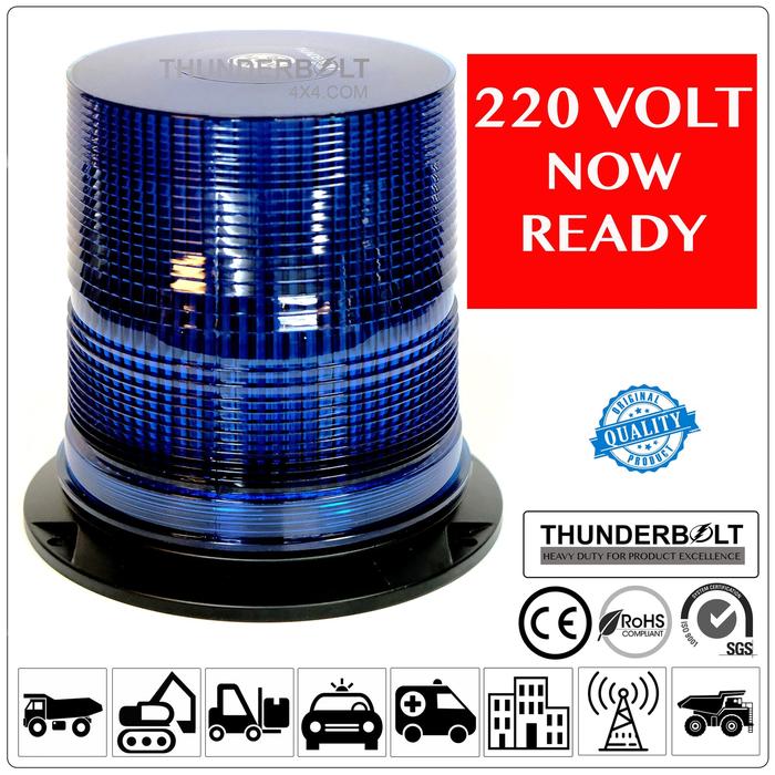 Jual ROTARY LAMP, WARNING LIGHT THUNDERBOLT 220 VOLT EXTRA BRIGHT ...