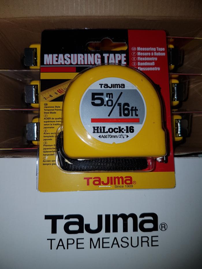Jual TAJIMA 5.0m/16ft Meteran Roll HiLock-16 Tape Measure - Jakarta ...