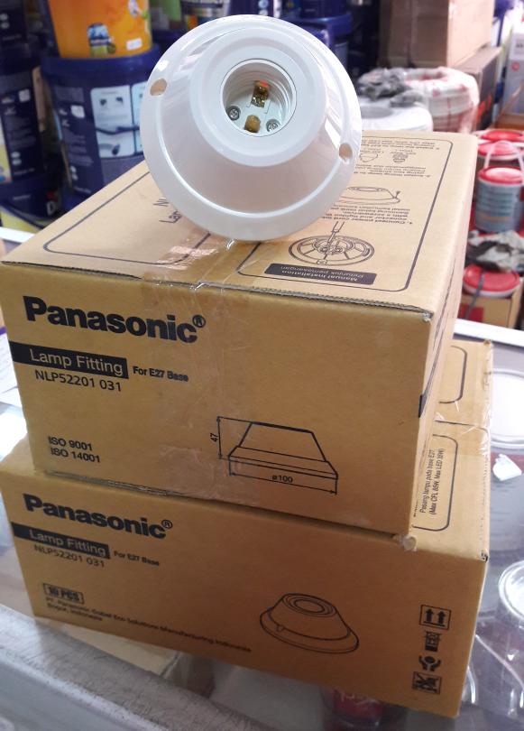 Jual 1dus 10pcs Lamp fitting panasonic NLP52201 031 E27 fiting plafon ...