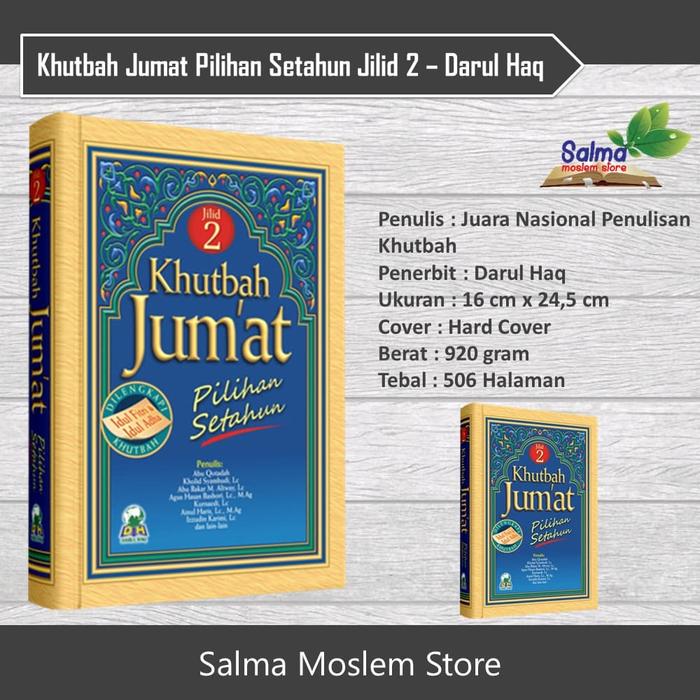 Jual Buku Khutbah Jumat Pilihan Setahun Jilid 2 - Darul Haq - Jakarta ... Jual Buku Khutbah Jumat Pilihan Setahun Jilid 2 - Darul Haq - Jakarta ...