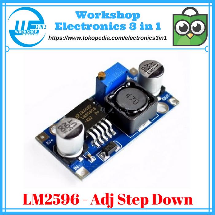 Jual LM2596 adjustable DC-DC step down module ultra compact input 3-40V out - Kota Blitar ...