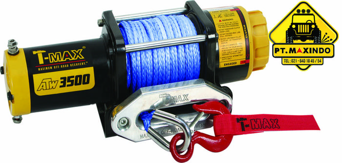 Jual T-Max Winch ATW-3500 (1,5 Ton) dengan Synthetic Rope untuk Motor ...
