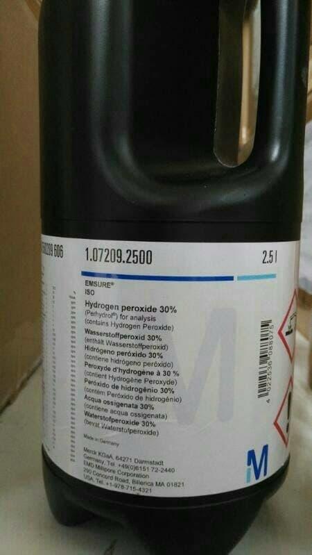 Jual HYDROGEN PEROXIDE 30%/ H2O2/ PERHYDROL, 2,5 LT, MERCK, 107209 ...