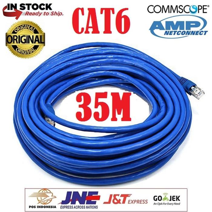 Jual Kabel LAN Cat6 35M UTP AMP Commscope Original Siap Pakai 35 Meter - Jakarta Selatan ...