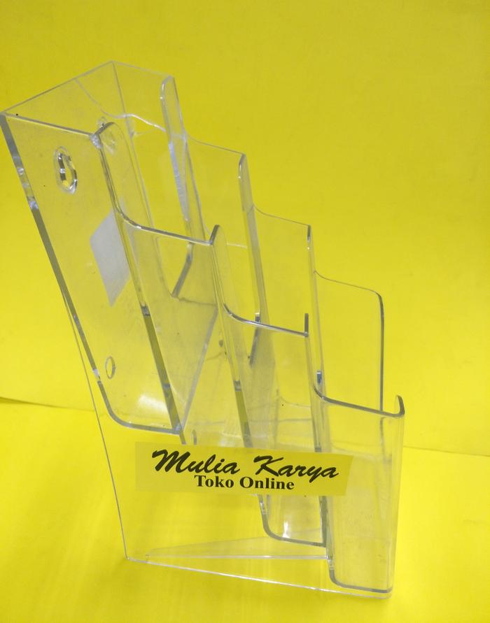 Jual Display Brosur 4 susun uk 1/3 A4 Akrilik di Seller Cerenti Subur ...