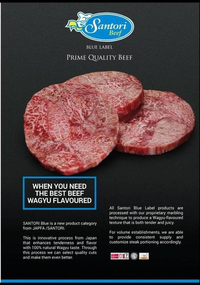 Jual TERLARIS! Steak Wagyu Santori Blue Label 200 gr - Jakarta Selatan ...