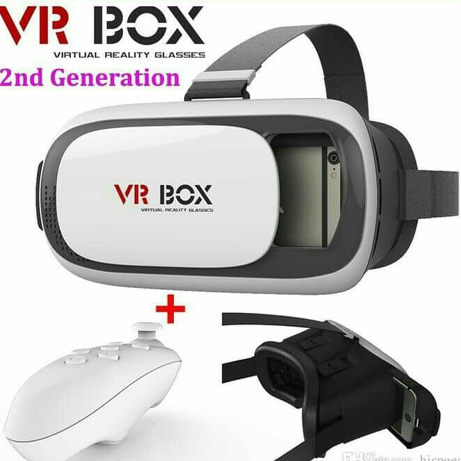 Jual Virtual 3D Reality glasses Vrbox + Remote VR Gear Box gen 2 - Kota ...