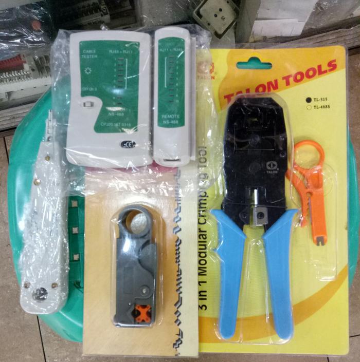 Jual OEM network tool kit ( punch tool LSA,rg 6,crimping rj45 tester ...