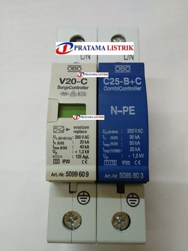 Jual Penangkal Petir - Surge Arrester OBO V20-C 1Phase + NPE - Jakarta ...