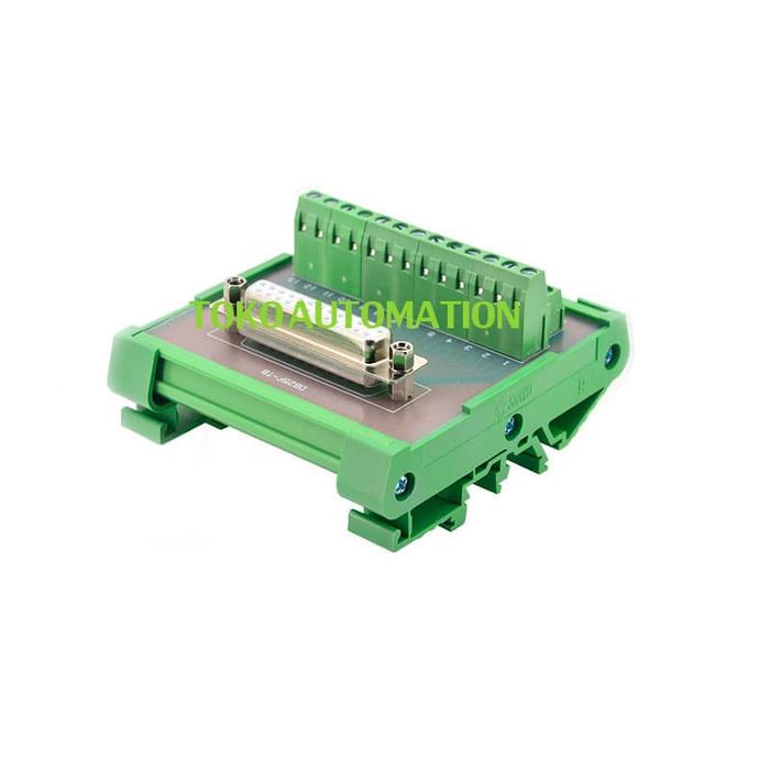Jual DB25 Female Terminal Board Block 25 Screw DIN Rail replace ADAM-3925 - Jakarta Utara ...