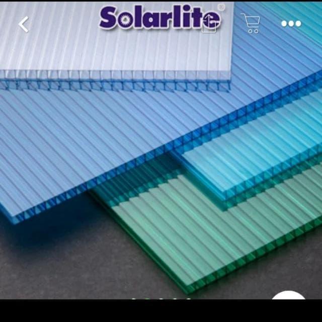 Jual Atap polycarbonate solarlite 5mm UV protection garansi pabrik ...