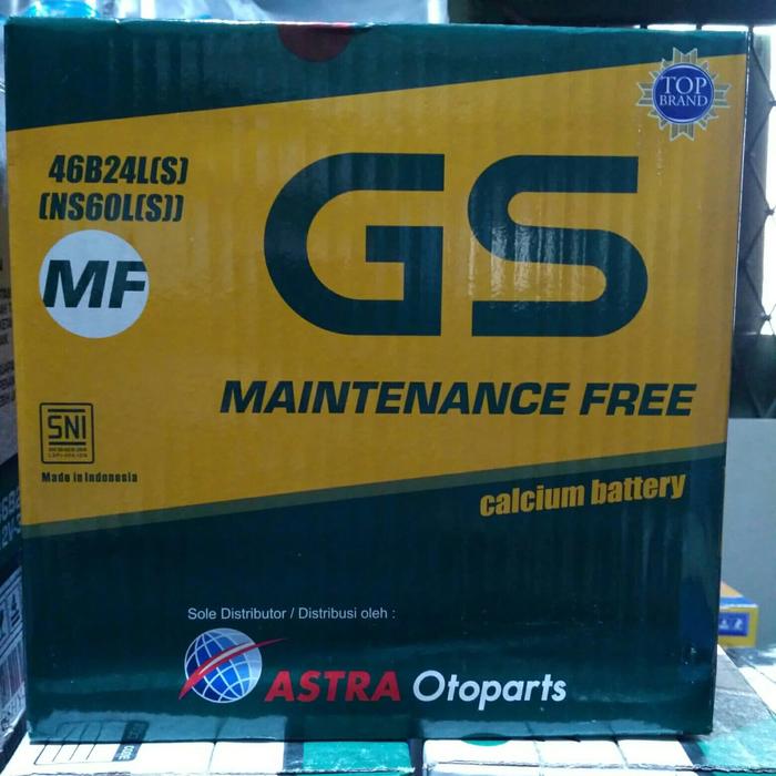 Jual Aki Mobil / Battery GS ASTRA Type GS MF 46B24LS / NS60LS 12V 45AH - Jakarta Timur - eka ...