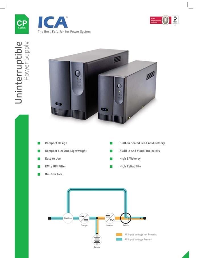 Jual UPS ICA CP 700 ( 700VA/350W ) batre seken - Jakarta Barat - UPS ...