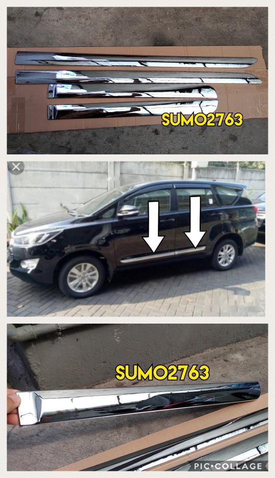 Jual lis body samping/ side body moulding full chrome innova reborn ...