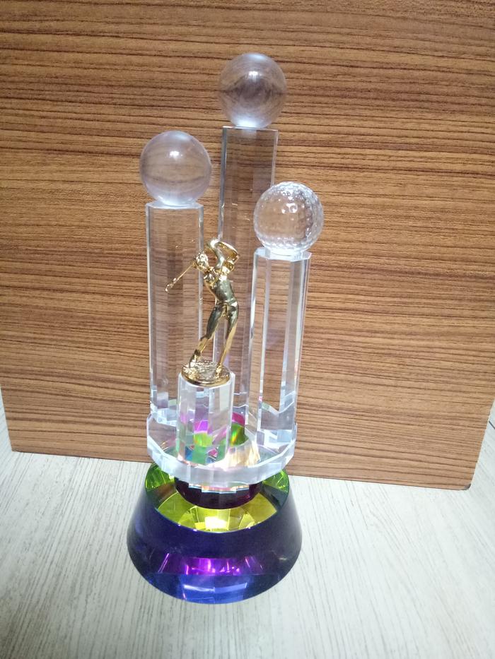 Jual C86002 Plakat kristal / Trophy Crystal kaca / Piala Golf / Piala ...