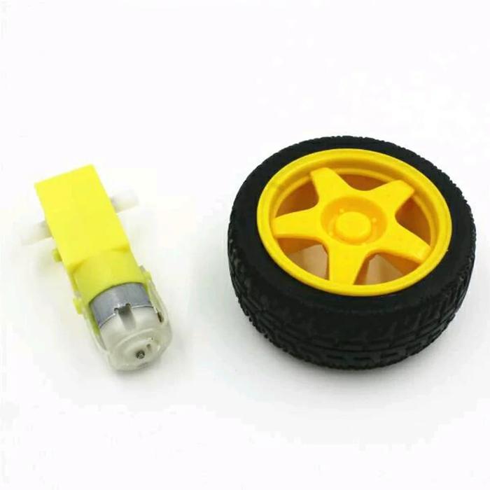 Jual Motor DC Gearbox Kuning Yellow 3v-6v dan Roda Ban Robot - Kota ...