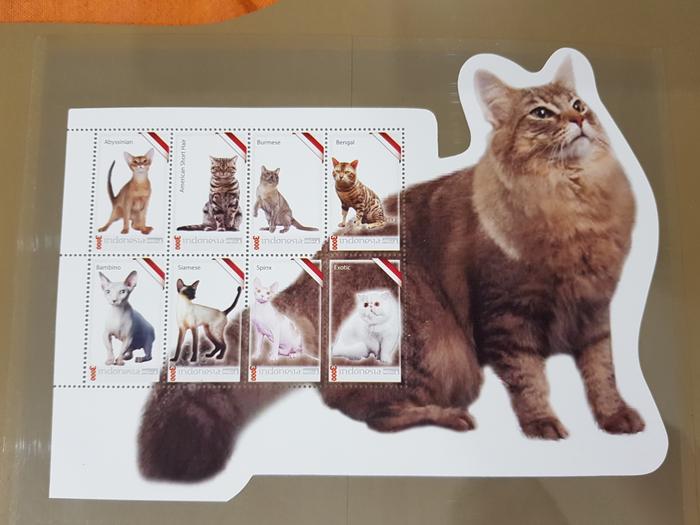 Jual Perangko/Prangko Indonesia gambar Kucing. Prangko Prisma - Jakarta ...