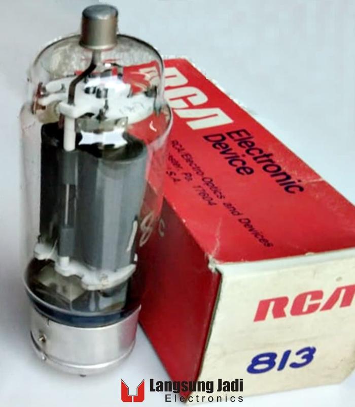 Jual New 813 RCA USA beam power tube NOS - tabung audio radio pemancar ...