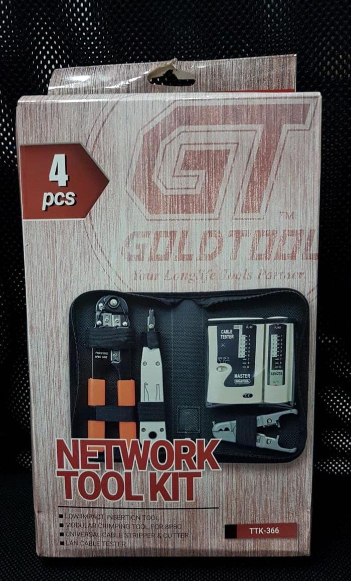 Jual Goldtool Network Toolkit TTK-366 / 4pcs Network Tool Kit - Jakarta ...