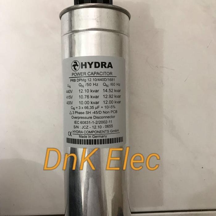 Jual Capacitor ( kapasitor ) merk Hydra 10kvar 400v - Jakarta Barat ...