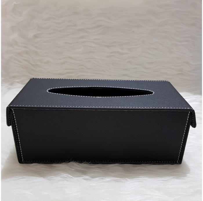 Jual Tempat tissue /Kotak tissue /Tissue box /Tempat tisu warna hitam ...