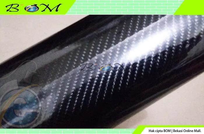 Jual scotlite skotlet stiker sticker Carbon Karbon 6D hitam black ...