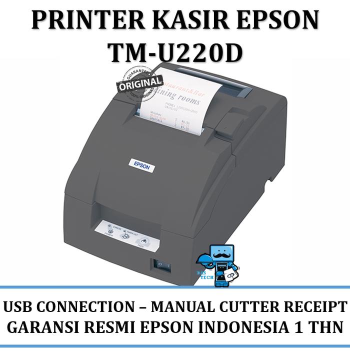 Jual Epson TM-U220 TM-U220D Receipt Printer USB Connection manual ...