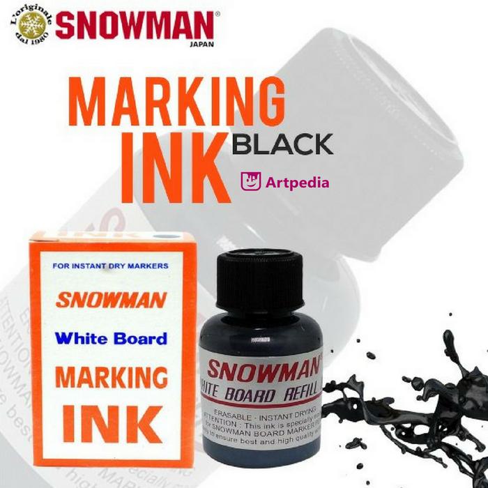 Jual Refill Tinta Spidol Whiteboard marker Snowman/Isi Ulang Tinta ...