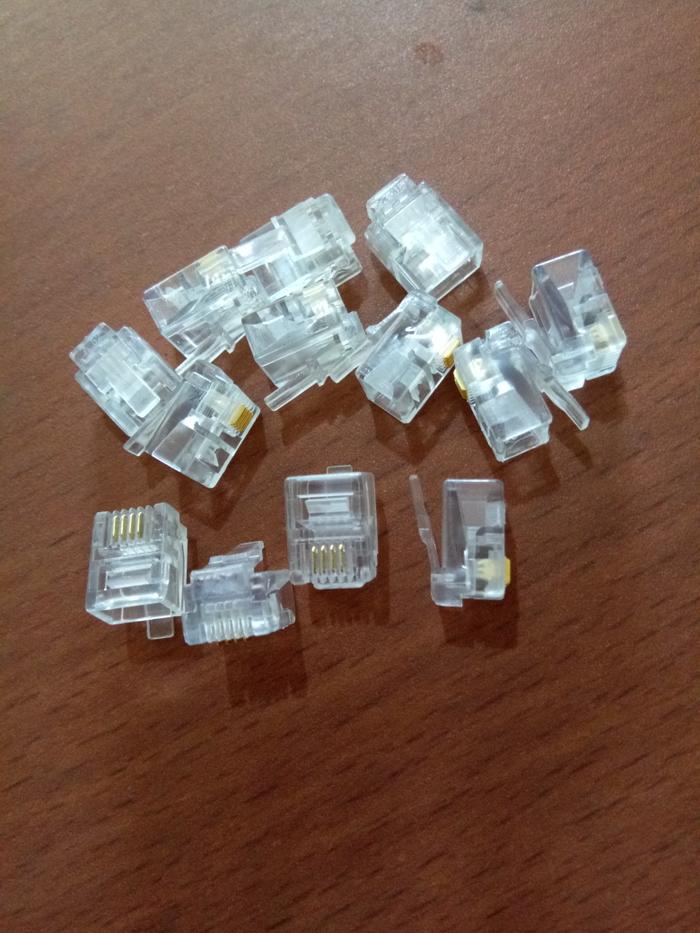 Jual Soket Socket Jack RJ11 4pin Telepon Line Konektor Conector ...