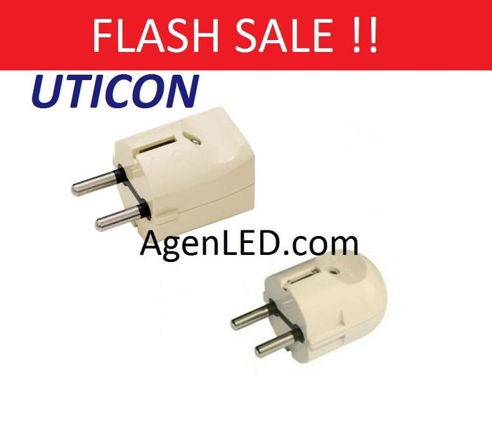Jual UTICON Steker Arde Colokan Bulat S-28R S28R / Kotak S-28 S28 Plug ...