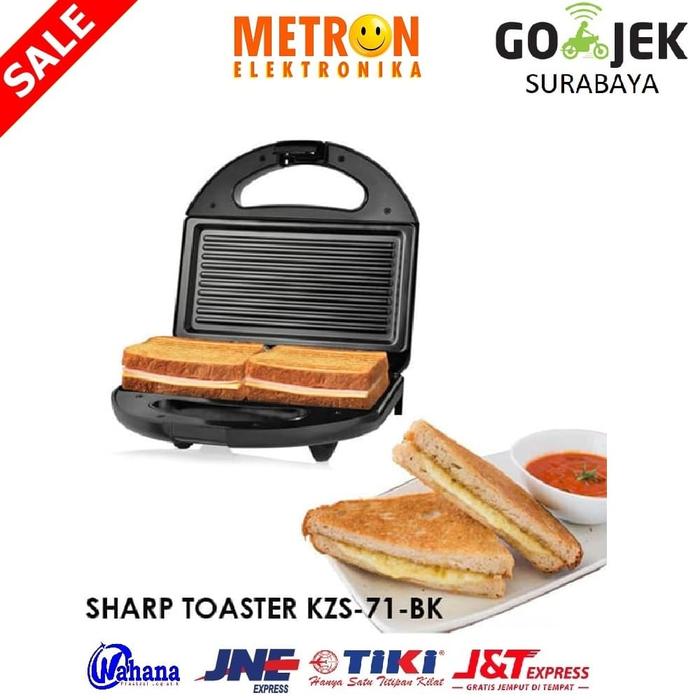 Jual Sharp Sandwich Toaster Kzs-71-bk / Panggangan Roti 3 Plat / Kzs71bk Di Seller Noelle ...