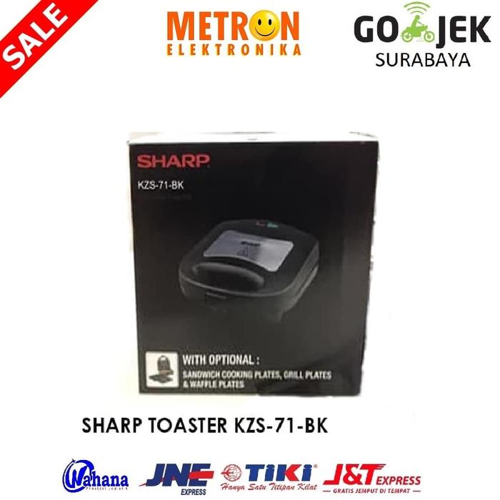 Jual Sharp Sandwich Toaster Kzs-71-bk / Panggangan Roti 3 Plat / Kzs71bk Di Seller Noelle ...