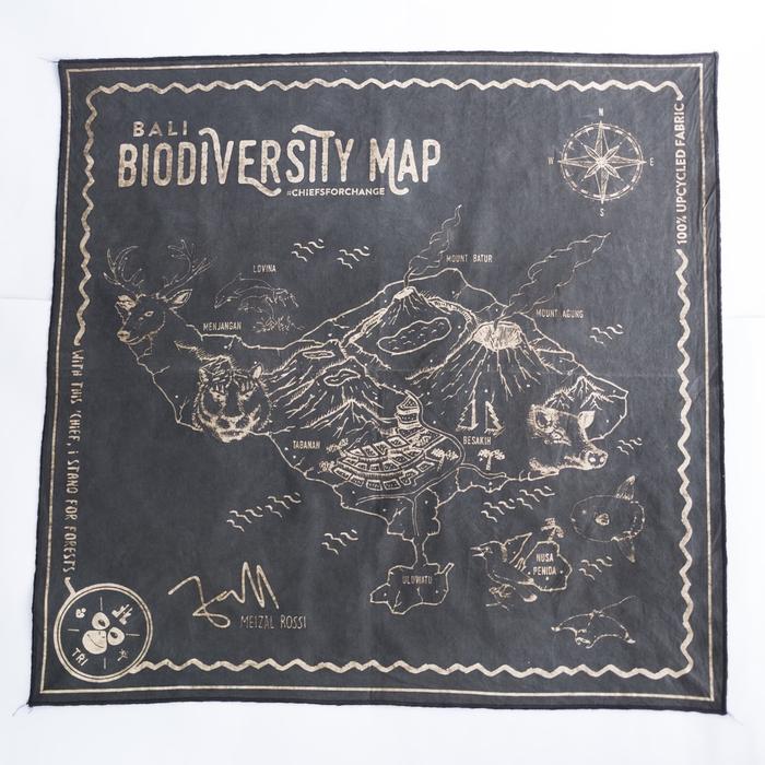 Jual Sapu Tangan/slayer/bandana/handkerchief Biodiversity Map Daur ...