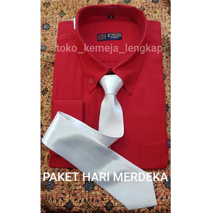 Jual PAKET HARI MERDEKA 17 AGUSTUS AN- KEMEJA LENGAN PENDEK + DASI ...