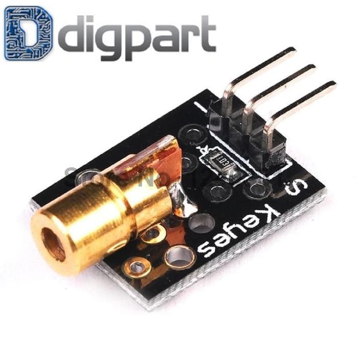 Jual Laser Sensor Module 650nm 6mm 5V 5mW Red Laser Dot Diode Copper ...