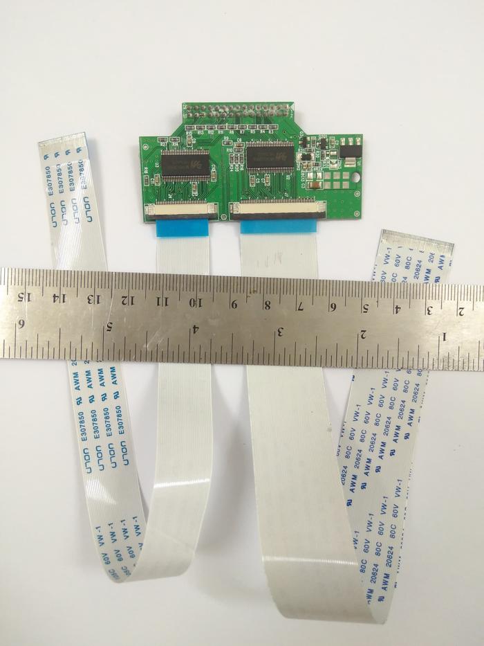 Jual LVDS to TTL buckle soket 30p 45p 15 inch TTL screen double TTL ...