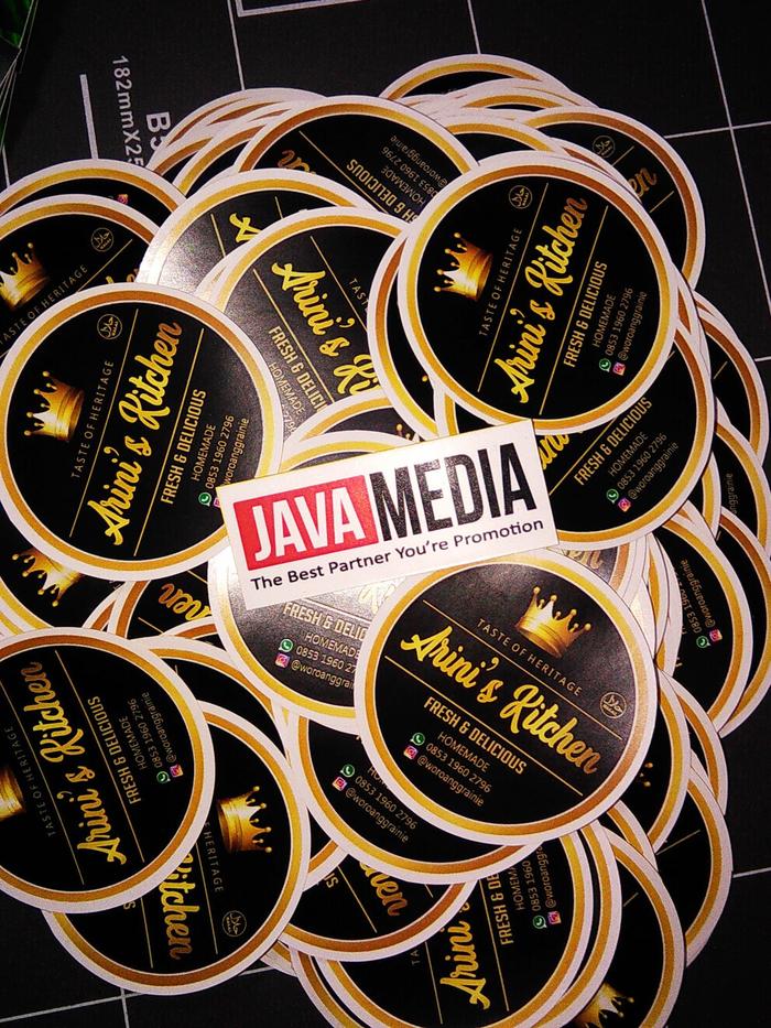 Jual CETAK STIKER BULAT LABEL PROMOSI |STICKER KEMASAN| PRODUK ANDA ...