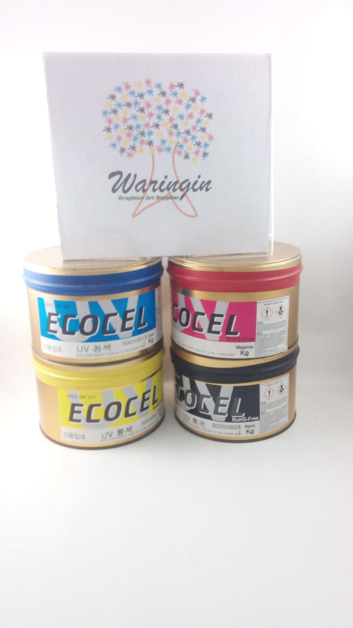 Jual Tinta Offset UV Ecocel 1 set (4 warna - CMYK) - Jakarta Pusat ...