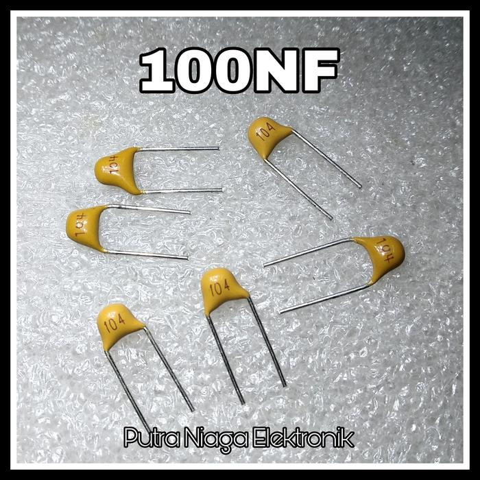 Jual Kapasitor 100NF Multilayer Ceramic 104 Monocap 100N 0,1uf 100V ...