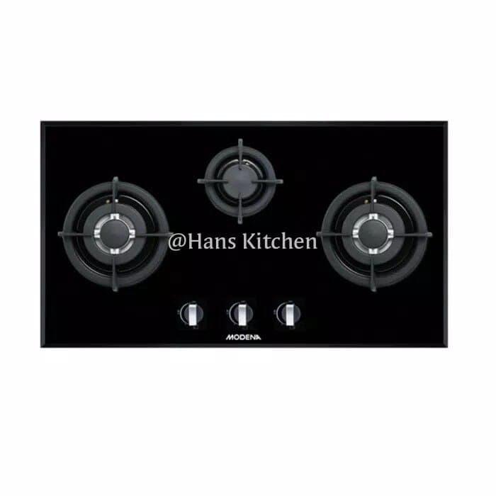 Kompor Gas Modena 1935 MODENA GAS HOB 3 TUNGKU BH 2933 LJ
