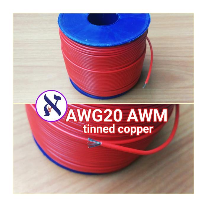 Jual Kabel AWG 20 awm Red Merah Serabut tinned copper awg20 - Kota Surabaya - Alef | Tokopedia