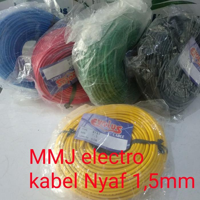 Jual Kabel NYAF 1,5mm Harga Permeter Kabel tunggal serabut - Biru - Kab. Bogor - Pusat Grosir ...