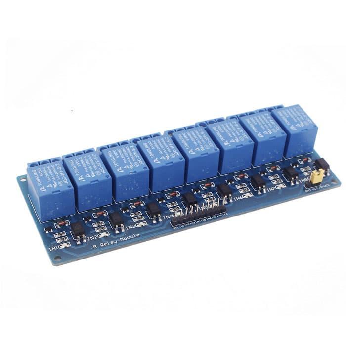 Jual Relay 8 Channle dengan optocoupler - 5V - AC 250V -10A DC30V-10A ...