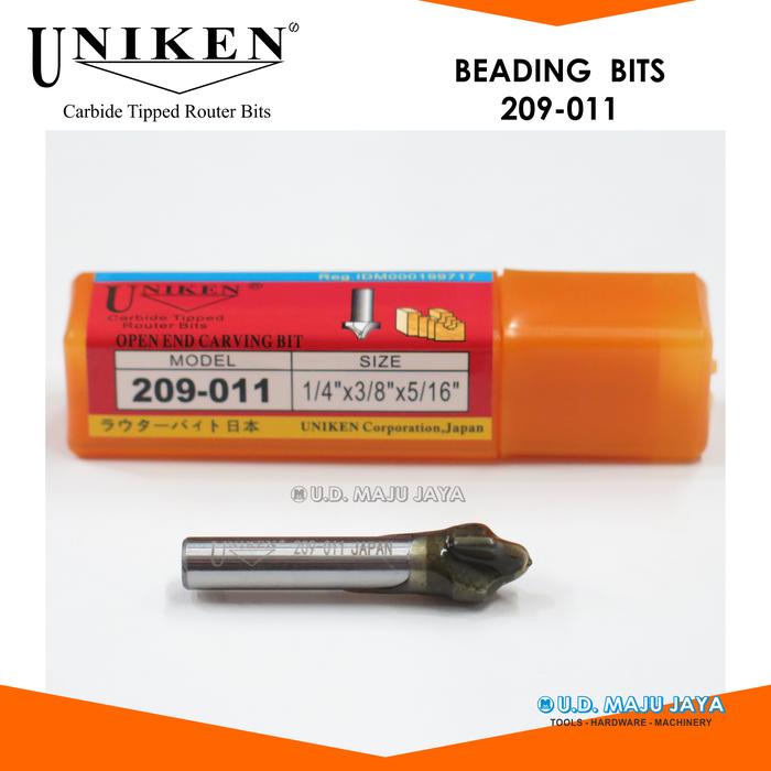 Jual UNIKEN Router Bit 209-011 ( Mata Router Beading Bit 10mm ...