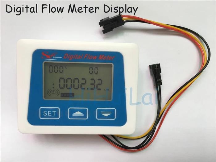 Jual LCD display Digital meter temperature measuring flow senosr total Ltr - Kab. Bandung ...