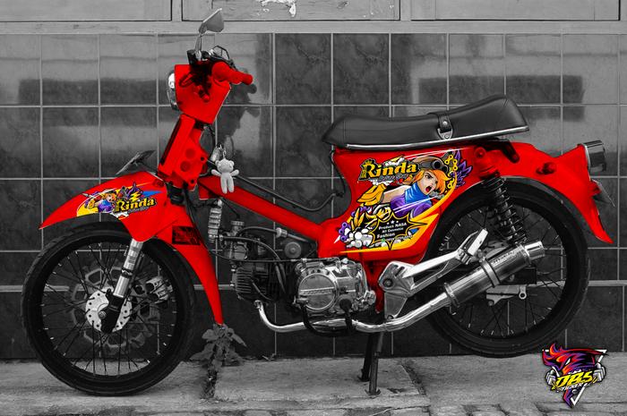 Jual Decal sticker 3D striping honda c70 mobile legend vector - Kab ...